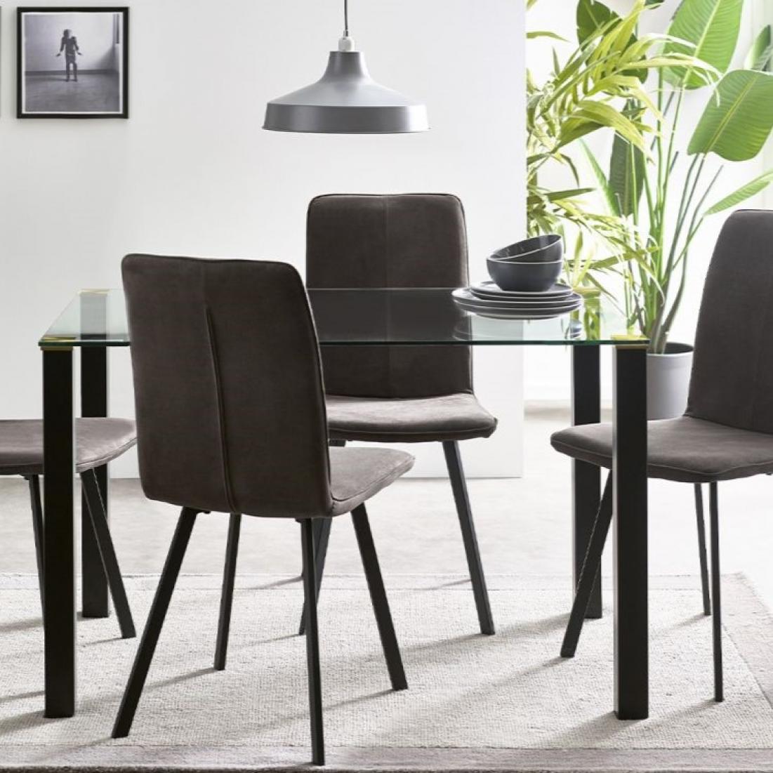 Piero Dining Set Glass, Dining Tables